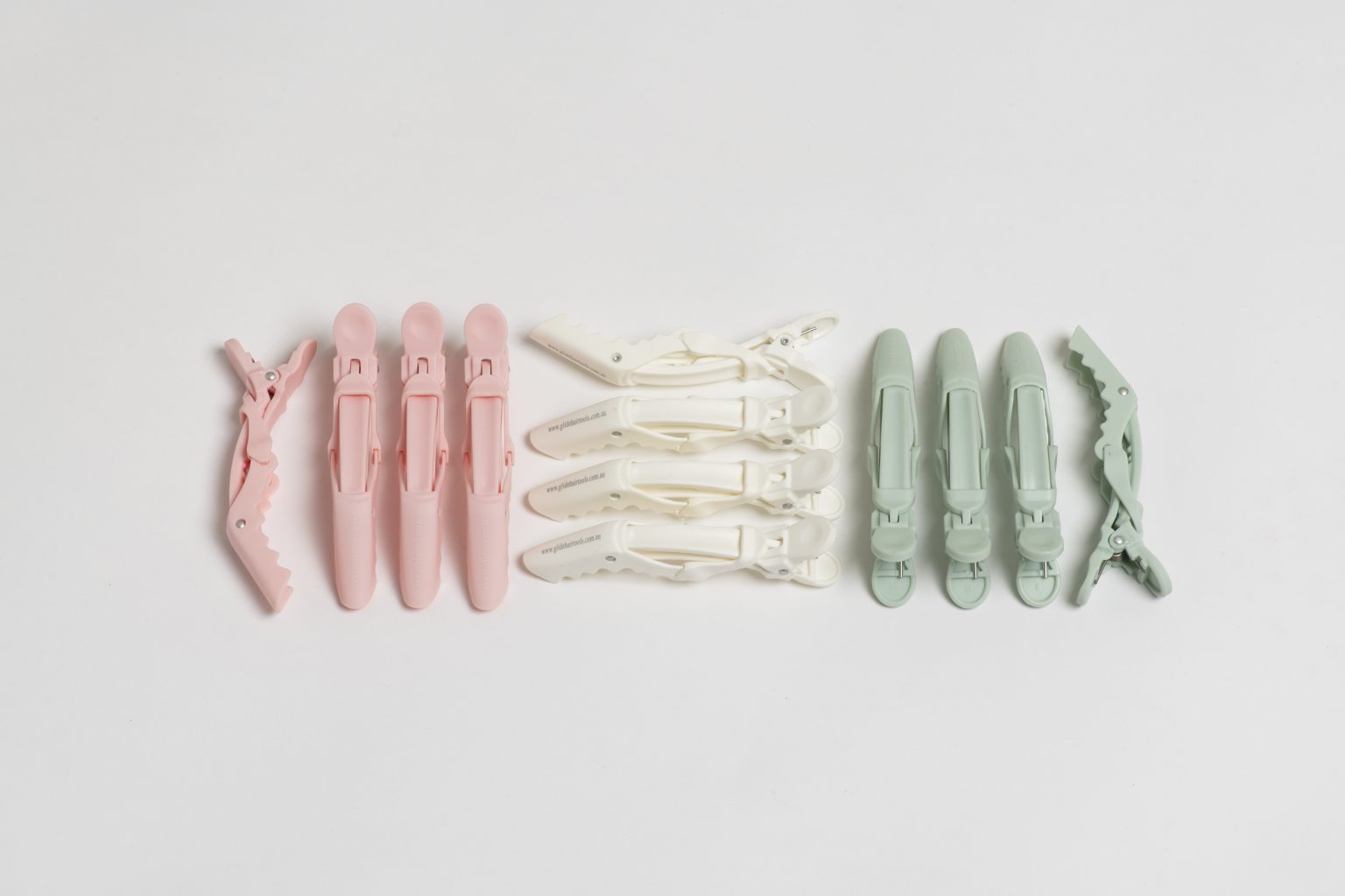 Glide Rubberised Gorilla Clips 12 pkt - Glide Hair Tools